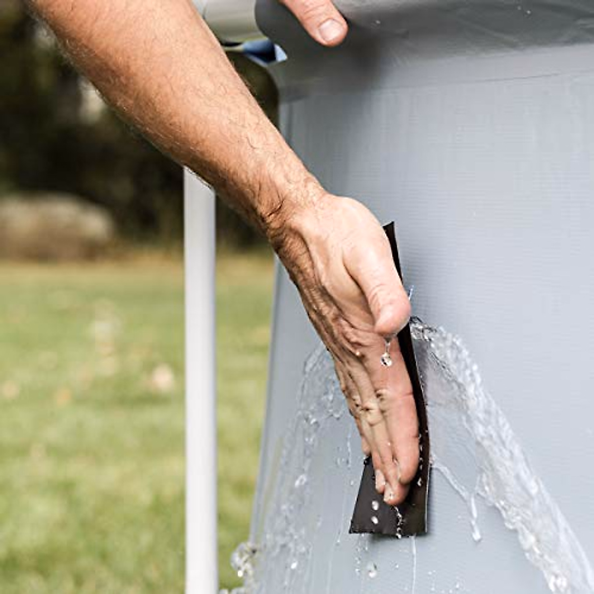 T-REX Waterproof Tape for Wet or Rough / Dirty Surfaces Including Underwater, Leaks, Hose Repair and More, 4" x 5', Black, 1-Roll (285987)