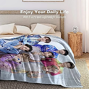 Super Soft Blanket Throw Merchandise Flannel Comfortable Blankets Bedding for Kids Adults Gifts Bed Living Room All Season 50"X40"