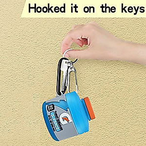 Sport Water Drink Bottle Case for Air pod 3, Funny 3D Cool Cute Food Design Silicone Accessories with Keychain for Apple AirPods 3rd Generation Charging Case (Blue)