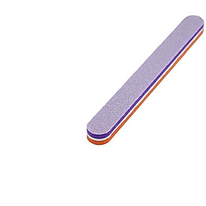 Iridesi Nail Files 100/180 Grit Thick Sponge Washable Emery Boards 7 Inches Long 3/4 Inches Wide 12 Fingernail Files Per Pack