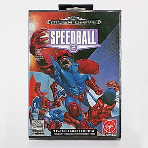 Speedball 2 16 Bit Sega Md Game Card With Retail Box For Sega Mega Drive For Genesis