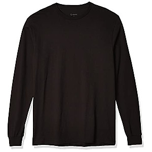 Soffe Men's Long-Sleeve Cotton T-Shirt, Black, X-Large