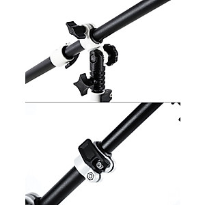 Fotoconic Multi Functional Reflector Holder, Boom Arm, Background Crossbar (21"-49" / 53-125cm) with Solid Locking Metal Swivel Head Grip