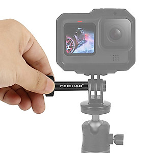 FEICHAO 3Pcs CNC Thumbscrew M5 Compatible for GOPRO Hero 9 Hero 8 Hero 7 MAX All Series/ EK7000 4K and Other Cameras (2.52in / 64mm)