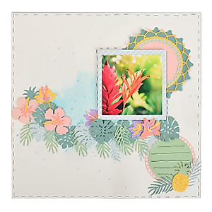 Sizzix Tropical Elements Dies, One Size, Multicolor