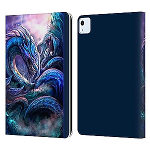 Head Case Designs Officially Licensed Anthony Christou Leviathan Dragon Fantasy Art Leather Book Wallet Case Cover Compatible with Apple iPad Air 2020/2022