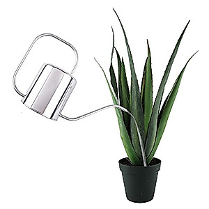 Fasmov Watering Can Stainless Steel 50oz/1.5L Watering Pot Indoor Outdoor for House Plants Long Spout Water Can for Succulent Bonsai Garden Flower