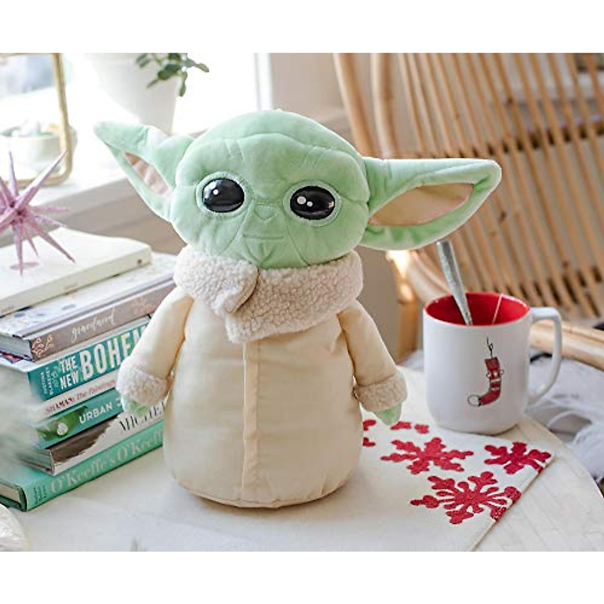 Loungefly Star Wars: The Mandalorian The Child 12-Inch Plush Toy with Pocket Zipper | Baby Yoda Plush Clip-On Doll | Super Soft Star Wars Stuffed Animals Plushie