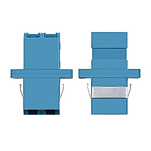 YIENFBEV LC Fiber Optic Adapter - LC to LC Duplex Singlemode Coupler - 5 Pack - Blue