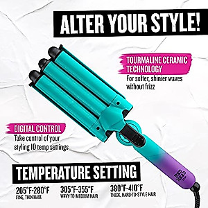 Bed Head Wave Affair Jumbo 3 Barrel Hair Waver | Quick Styling and Serious Hold