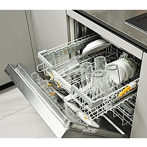 ALINK 16 oz Drinking Glasses, Set of 6 Highball Glasses, Ribbed Glassware Glass Cups, Water Glasses for Beer, Iced Coffee Cups, Cocktail Glasses, Wine, Iced Tea, Dishwasher Safe