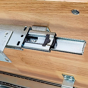 Household Essentials 2 Tier Pull Out Cabinet Organizer, Solid Wood Basket, Fully Extending Gliders, Bottom Cabinet Organizer, Heavy-Duty, Natural Finish and Chrome