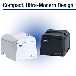 Star Micronics TSP143IVUE USB/Ethernet (LAN) Thermal Receipt Printer with Android Open Accessory (AOA), CloudPRNT, Cutter, and Internal Power Supply - Gray (Renewed)