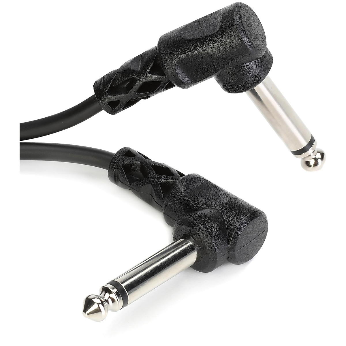 Boss DS-1 Distortion Pedal + Hosa CFS-106 Guitar Pedalboard Patch Cable - Right Angle to Right Angle - 6 inch Value Bund