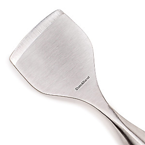 Berghoff Aaron Probyn Stainless Steel Blade Gorge Wedge Cheese Knife 7.25", Ergonomically Designed Handle, Sharp, Well Balanced