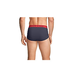 POLO RALPH LAUREN Men's Classic Fit Cotton Briefs 3-Pack, Aerial Blue/Rugby Royal, Rugby Royal/Aerial Blue, Cruise Navy/Red, X-Large