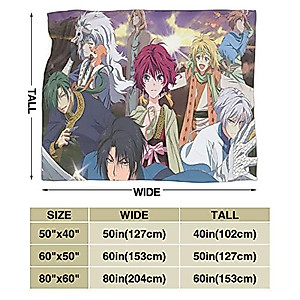 JWDZ Hiyellogort Yona of The Dawn Ultra-Soft Microfiber Throw Blanket Skin-Friendly Blanket Light Weight Blankets 50x40 Inch