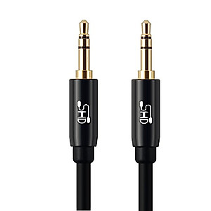 Aux Cable,SHD 3.5mm Audio Cable Aux for Car Auxiliary Audio Stereo Cable 3.5mm Cord Premium Sound Dual Shielded with Gold Plated Connectors-3Feet