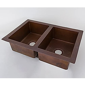 Copper Kitchen Sink 50/50