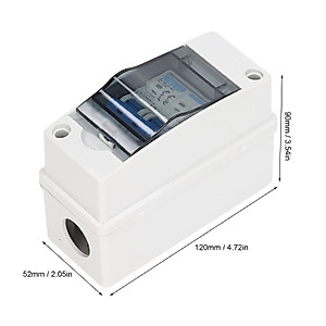 1000V DC Circuit Breaker, 10A PV Combiner Box Disconnect Switch, Built in DC Switchgear, Support Overvoltage, Overload, Lightning Protection for Solar PV System Household RV