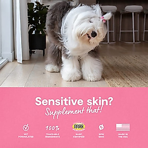 Open Farm Skin & Coat Chews, Dog Supplement, Dog Vitamins, Supports a Soft and Shiny Coat Using Traceable and Vet-Approved Ingredients, 12.7 oz, 90 Count