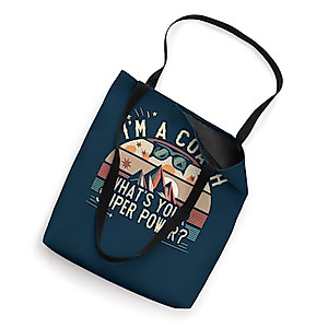 I'm A Coach What's Your Super Power? Funny Retro Tote Bag