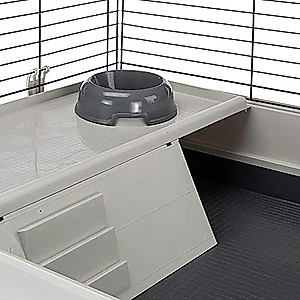 Ferplast Krolik Green Rabbit Cage Deluxe | Rabbit Cage Includes All Accessories & Measures 39.4L x 23.6W x 19.7H & Includes All Accessories | 1-Year Manufacturer's Warranty