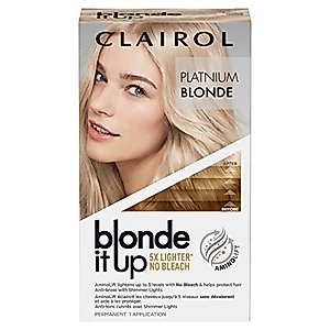 Clairol Blonde It Up Permanent Hair Dye, Platinum Blonde Hair Color, Pack of 1