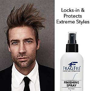 FRAGFRE Hair Finishing Spray Firm Hold 8 oz - Hair Spray for Sensitive Skin - Fragrance Free Hypoallergenic Parabens Free - Holds and Protects Your Styles without Irritations -Vegan No Gluten (1 Pack)