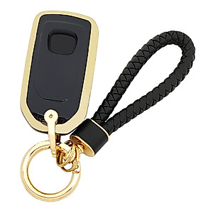 Arruweer Key Fob Cover for Honda Key Fob Case Holder Protector Compatiable with Honda Accord Civic CRV Pilot Ridgeline Odyssey Passport Car Accessories Keychain