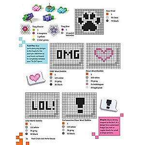 Pixel Craft with Perler Beads: More Than 50 Patterns: Patterns for Hama, Perler, Pyssla, Nabbi, and Melty Beads (Design Originals) Retro 8-Bit Wearables, Jewelry, & Home Decor, Step-by-Step