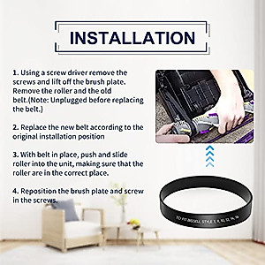 KEEPOW Style 7/9/10 P/N 3031120 Replacement Belt for Bissell Vacuum, 4 Pack