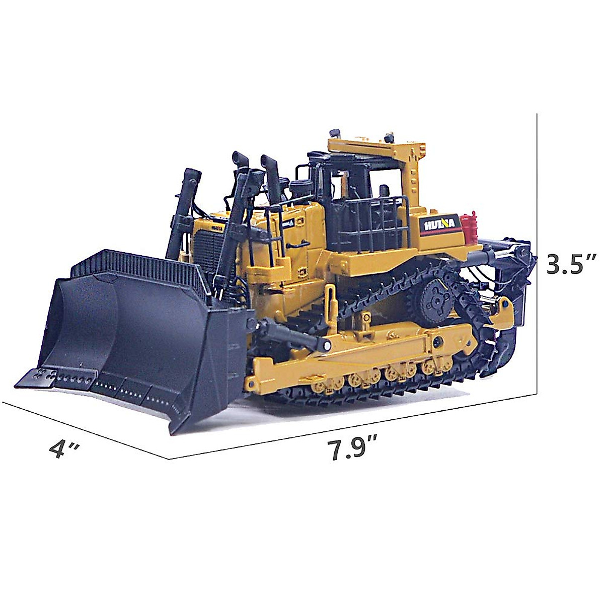 Ailejia 1/50 Scale Diecast Truck Alloy Models Bulldozer Vehicle Construction Vehicle Model Engineering Car Toy boy Gift (Bulldozer)