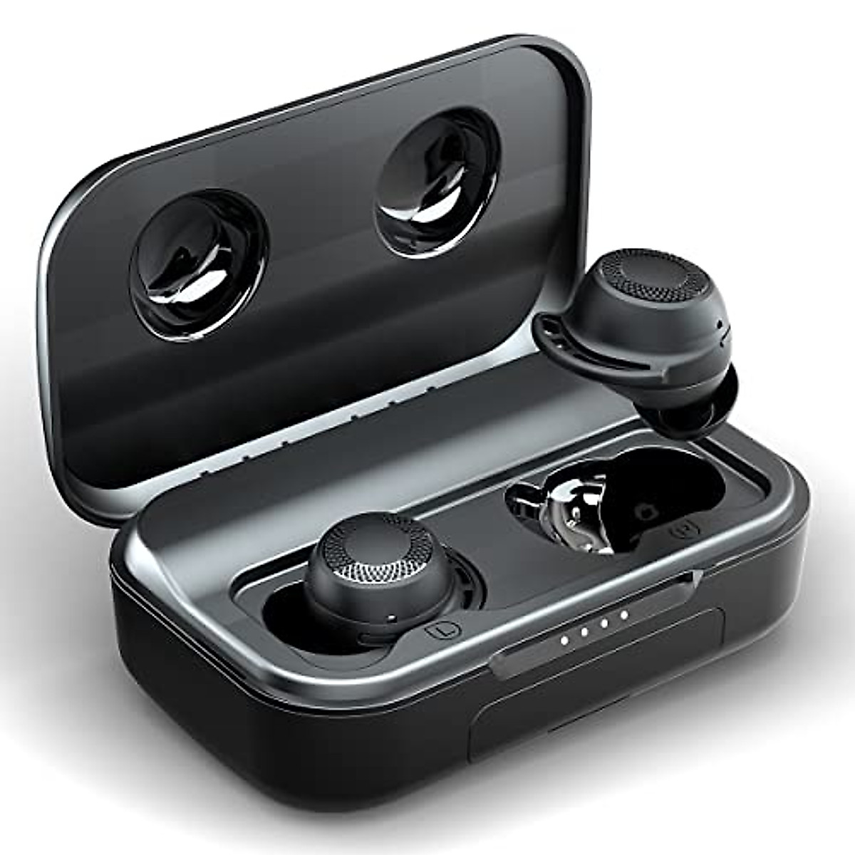 AMINY Wireless Earbuds Bluetooth, U-Air6 Sport Bluetooth Earphones IPX8 Waterproof Inear Bluetooth Earbuds Wireless Headphones, 100Hrs Playtime Touch Control Wireless Earphones Built-in Mic