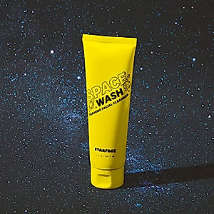Starface Space Wash Foaming Facial Cleanser, Made with Willow Bark Extract, No Parabens, No Phthalates, No Sulfates, Gentle on All Skin Types, 4.2oz