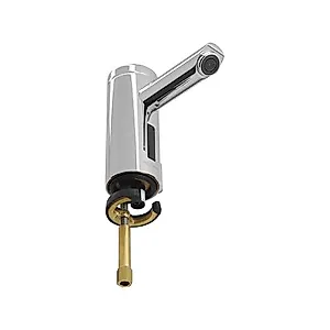 Sloan Optima EAF-250-ISM Sensor Activated Touch-Free Faucet, Commercial Grade with Mounting Hardware, Integrated Side Mixer - 0.5 GPM Battery-Powered Deck-Mounted Mid Body, Polished Chrome, 3335061