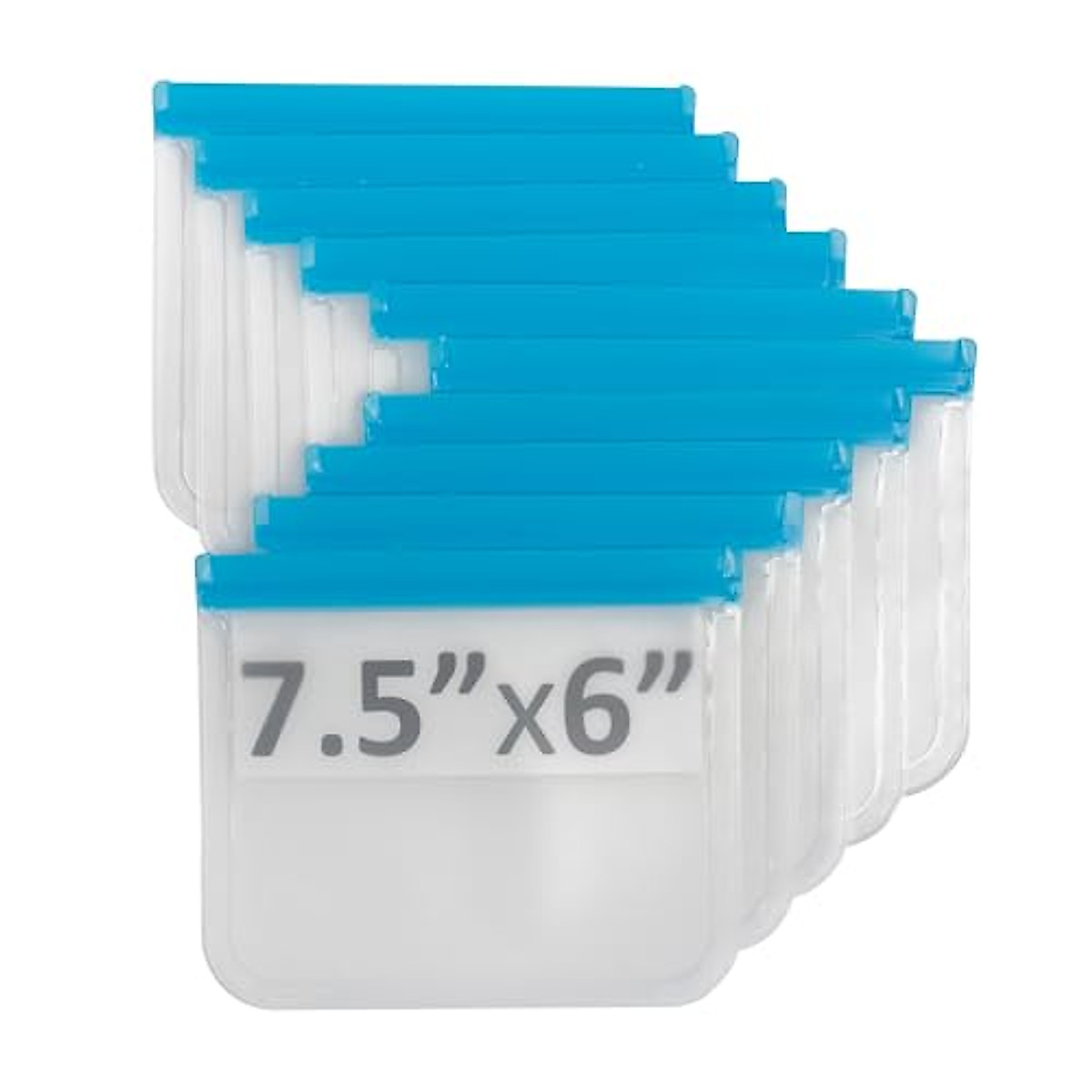 Rupert and Jeoffrey's Trading Co. [10 ct] Sandwich Size Reusable Zipper Freezer Bags