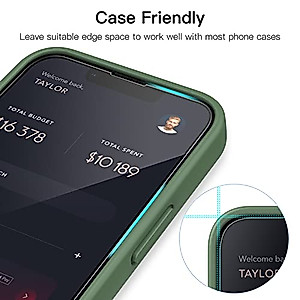 JETech Full Coverage Screen Protector for iPhone 13 mini 5.4-Inch, Black Edge Tempered Glass Film with Easy Installation Tool, Case-Friendly, HD Clear, 3-Pack