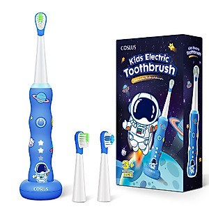 Electric Toothbrush Replacement Heads 3PCS: Interactive Smart Silicone Tooth Brush Soft Bristles Heads for Gentle and Deep Effective Cleaning for Boys Girls Ages 3+