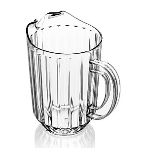 New Star Foodservice 46113 Resturant-Grade Polycarbonate Plastic Water Pitcher, 60 oz, Clear, Set of 12