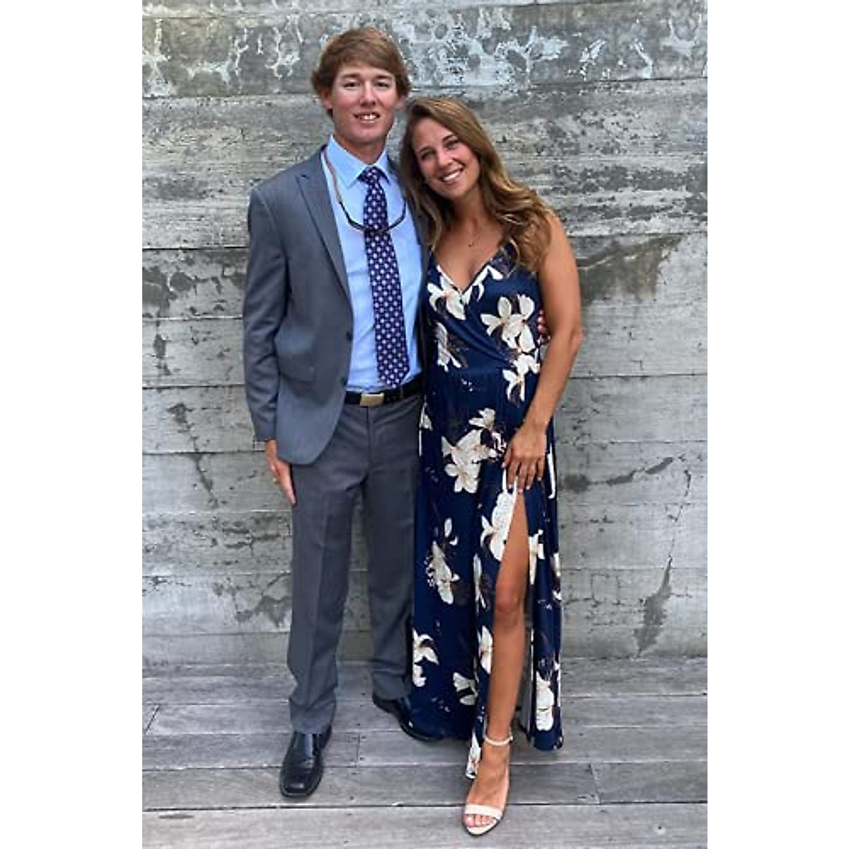 II ININ Women's 2024 Summer Beach Sundresses V Neck Spaghetti Strap Hawaiian Vacation Long Maxi Dress