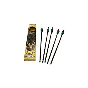 Barnett 18" Aluminum Crossbow Arrows with Field Points and Half-Moon Nocks, 5-Pack