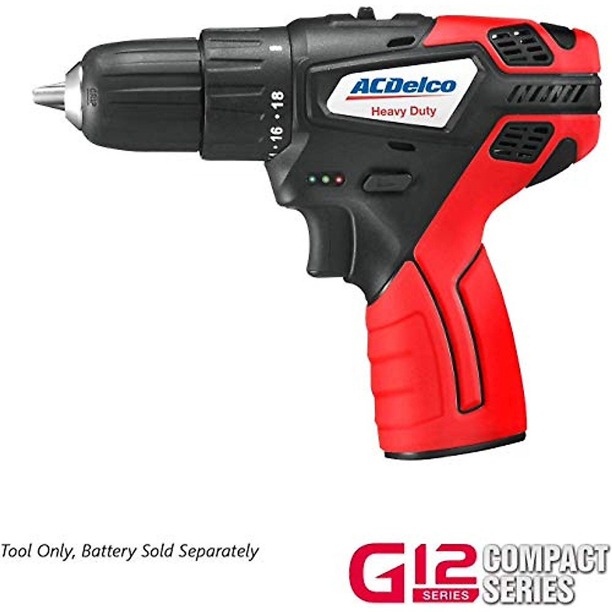 ACDelco ARD12119T G12 Series 12V Cordless Li-ion 3/8” 265 In-lbs. Compact Drill Driver - Bare Tool Only