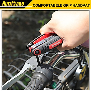 HURRICANE 25 Piece Folding Allen Wrench Set, SAE, Metric, Torx Set, Chrome Vanadium Steel, 3 Pack Portable Allen Key Set for Basic Home Repair and General Applications