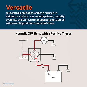 True Mods 10 Pack Bosch Style 5-Pin 12V Relay Switch [SPDT] [30/40 Amp] 12 Volt Automotive Relays for Auto Fan Cars