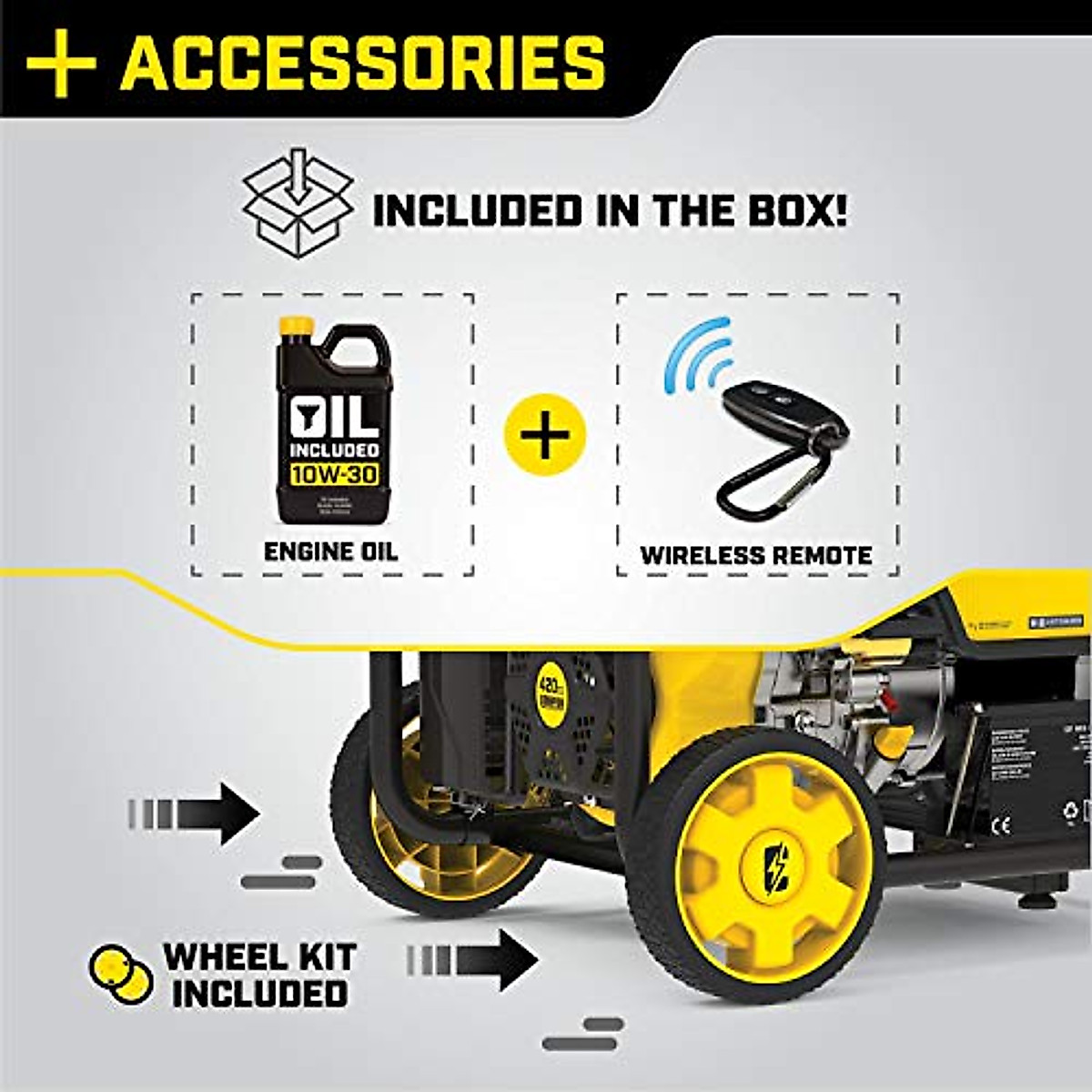 Champion Power Equipment 201004 9375/7500-Watt Portable Generator, Wireless Remote Start