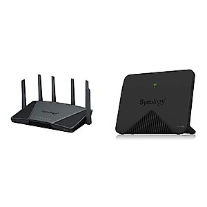 Synology RT6600ax Wi-Fi Router and Synology MR2200ac Mesh Wi-Fi Router Bundle