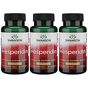 Swanson Hesperidin 500 Milligrams 60 Capsules (3 Pack)