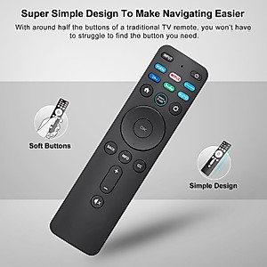 Universal Remote XRT260 for All VIZIO Smart TV Smartcast 4K P-Series V-Series D-Series M-Series XRT136 XRT140 XRT270 Remote Control Replacement