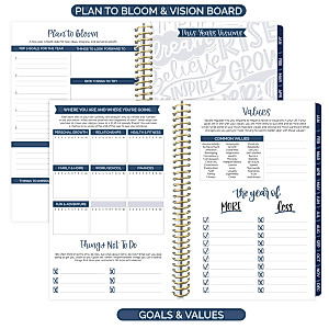 bloom daily planners 2023 Calendar Year Day Planner (January 2023 - December 2023) - 5.5” x 8.25” - Weekly/Monthly Agenda Organizer Book with Stickers & Bookmark - Poppy Meadow